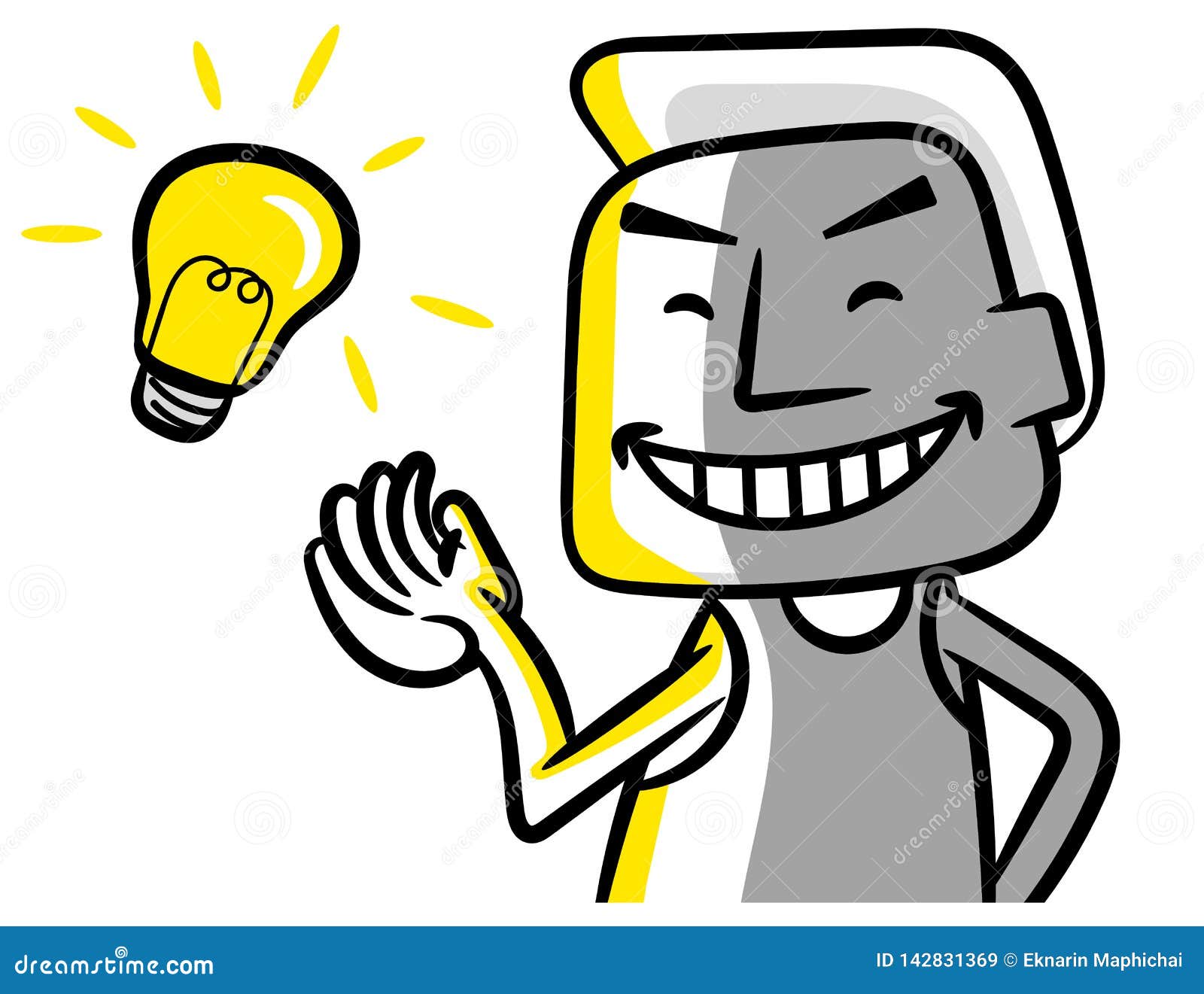 New Idea Vector Cartoon Concepts Stock Vector - Illustration of concept ...