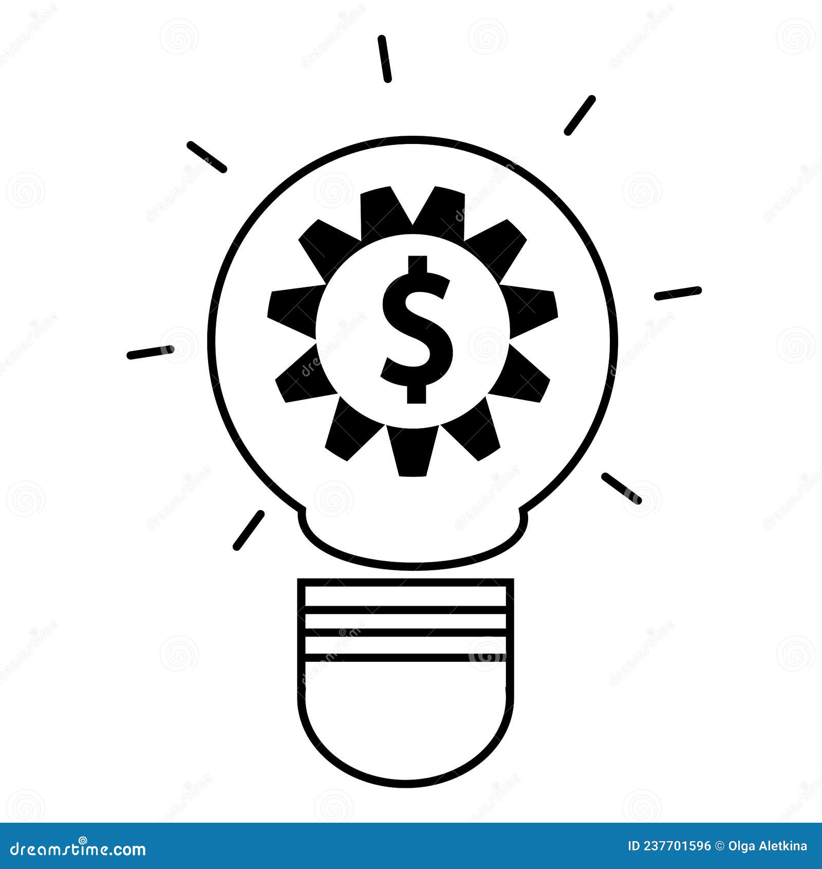 New Idea Vector Line Icon. Simple Element Illustration. New Idea ...