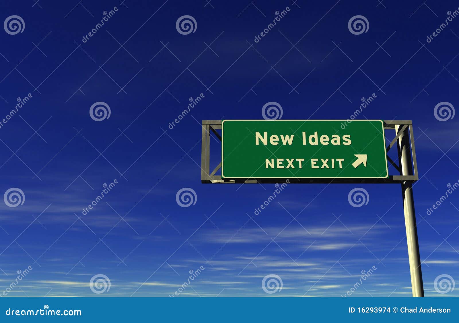 New Ideas - Freeway Exit Sign Stock Illustration - Illustration of pole ...