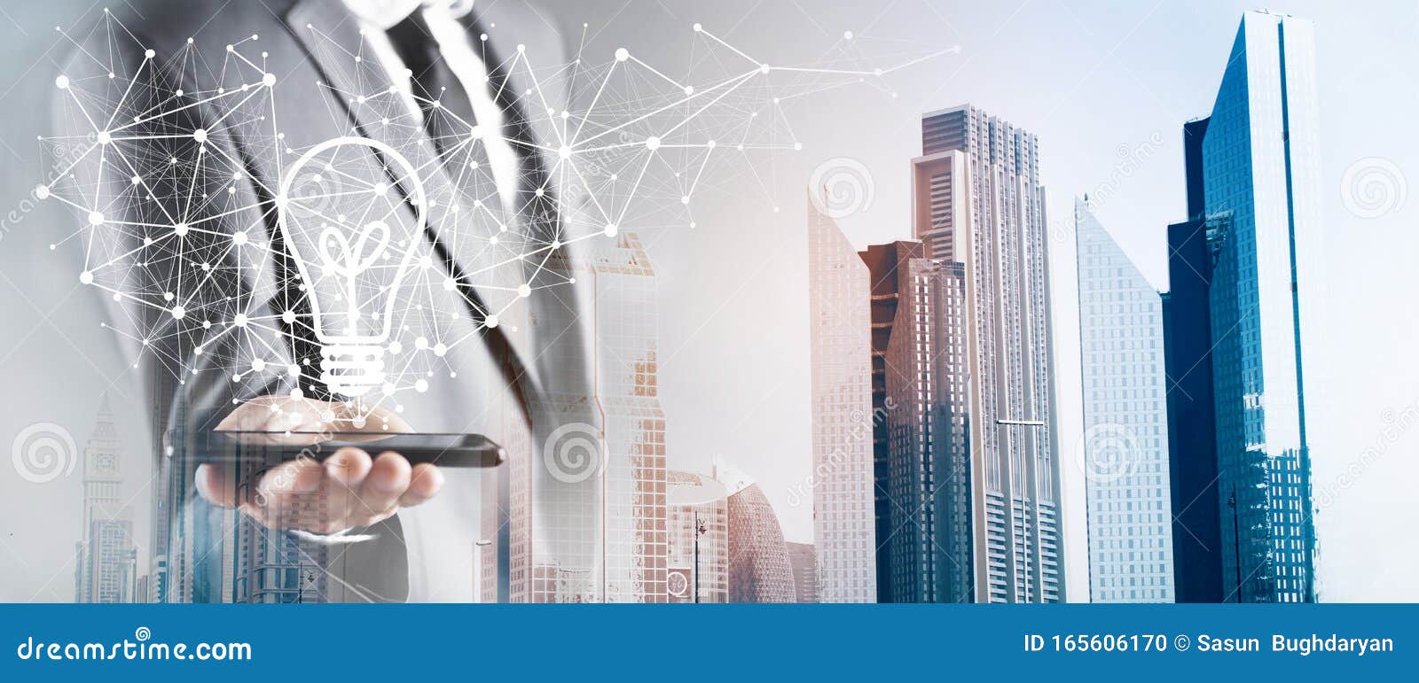 New Ideas with Innovative Technology Stock Photo - Image of power ...