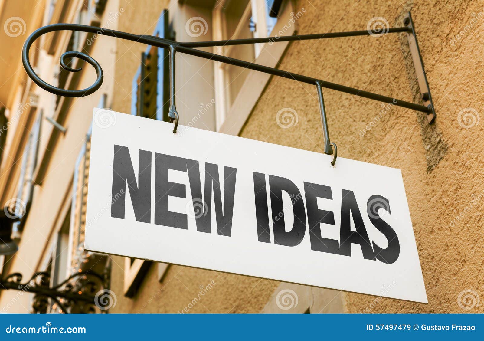 New Ideas Sign in a Conceptual Image Stock Image - Image of ...