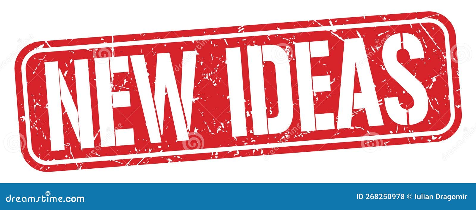 NEW IDEAS Text Written on Red Stamp Sign Stock Illustration ...