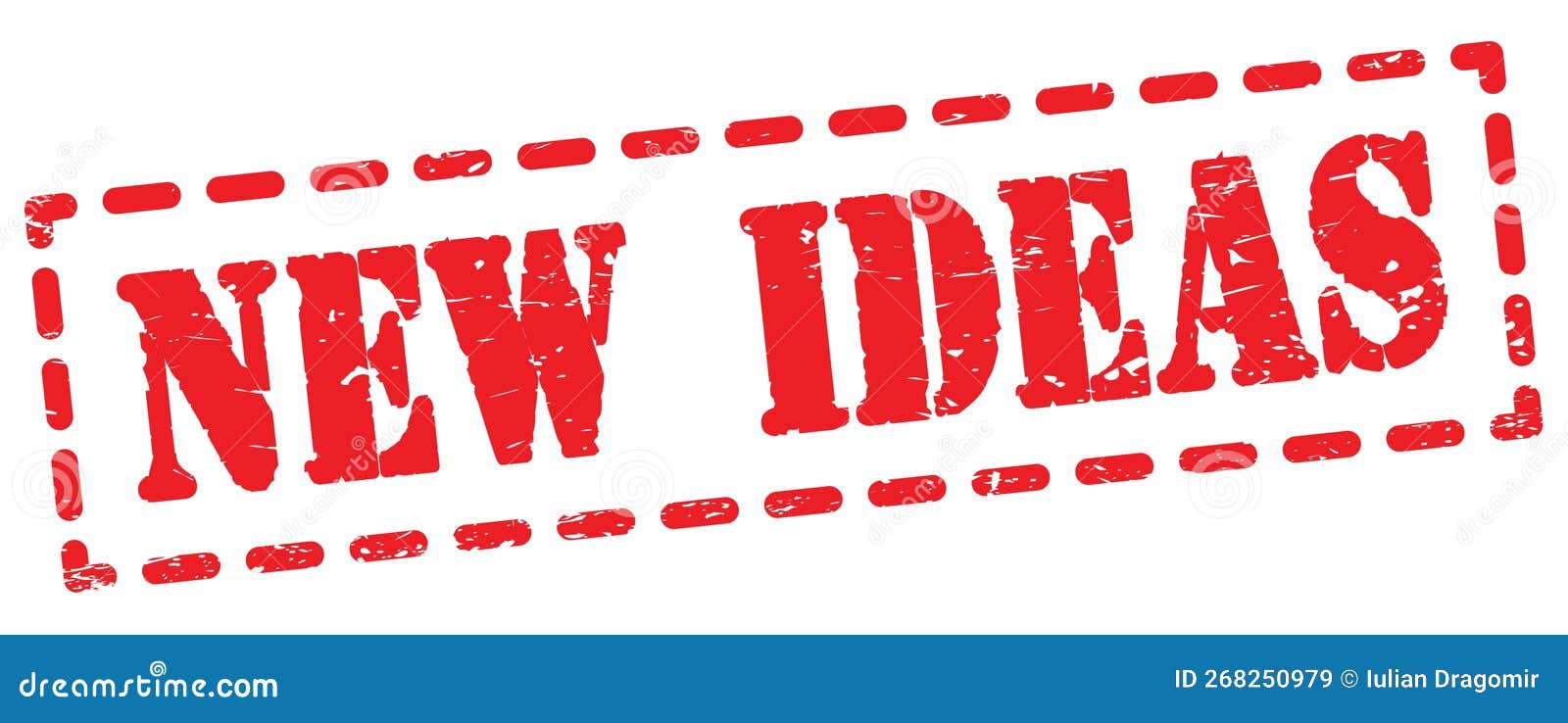 NEW IDEAS Text Written on Red Stamp Sign Stock Illustration ...