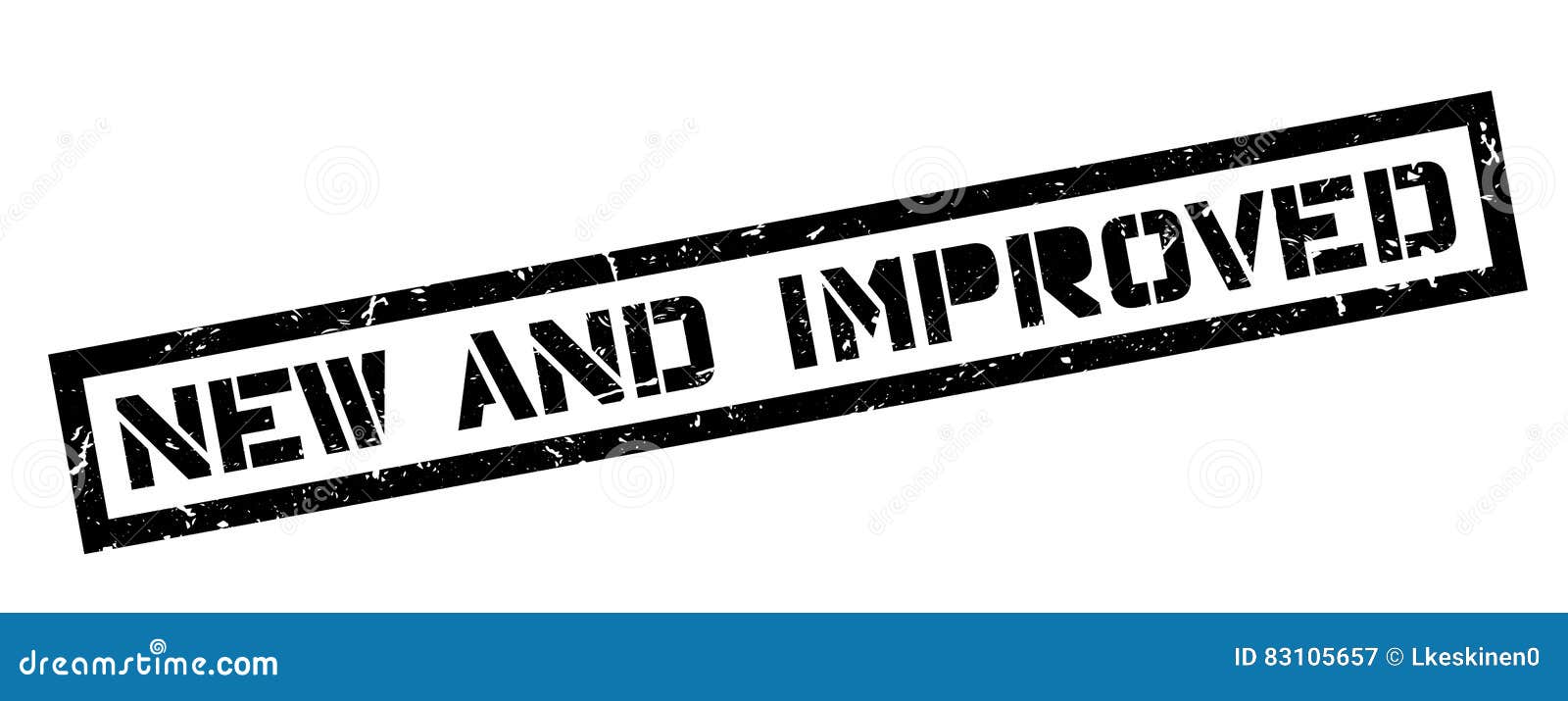 New and Improved Rubber Stamp Stock Vector - Illustration of develop ...