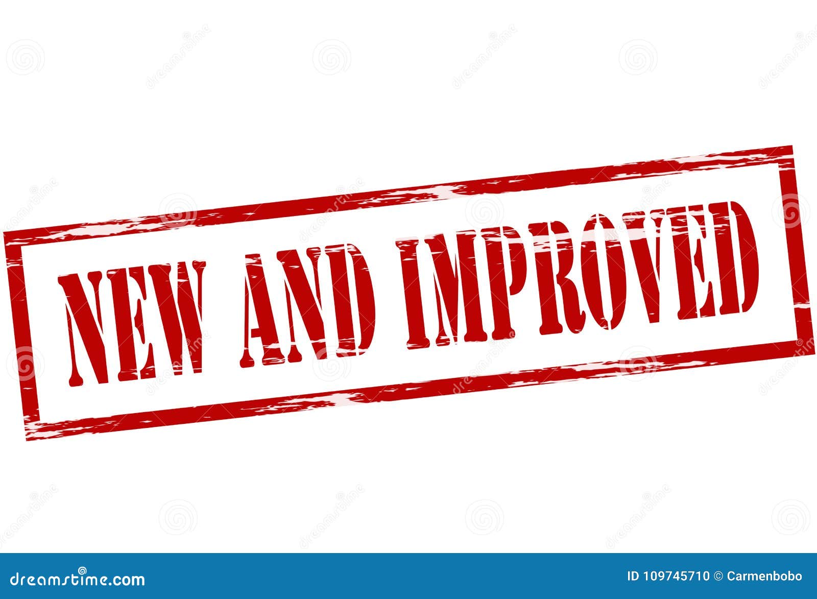 New and improved stock illustration. Illustration of grungy - 109745710