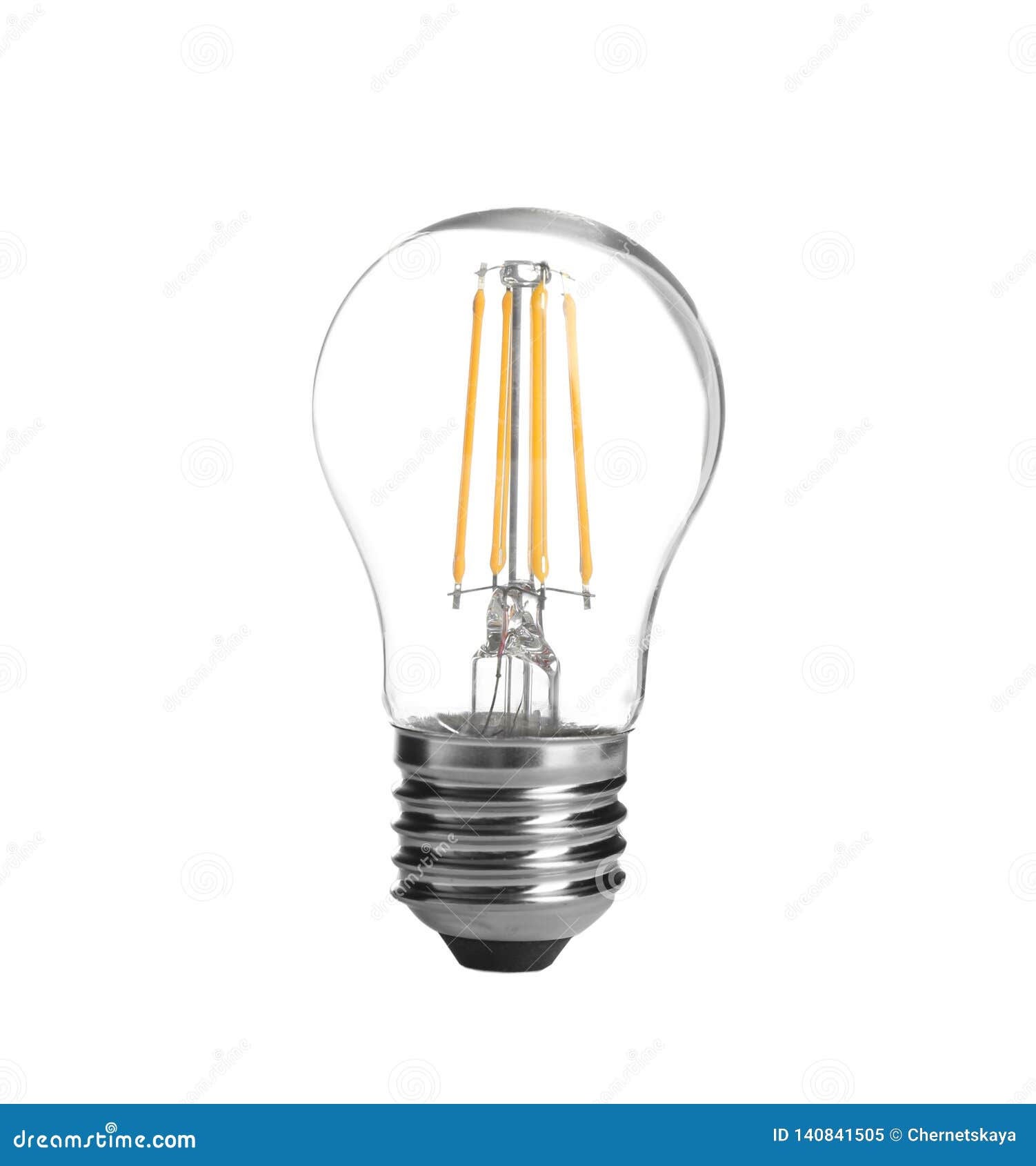 New Incandescent Light Bulb for Modern Lamps on White Stock Image ...