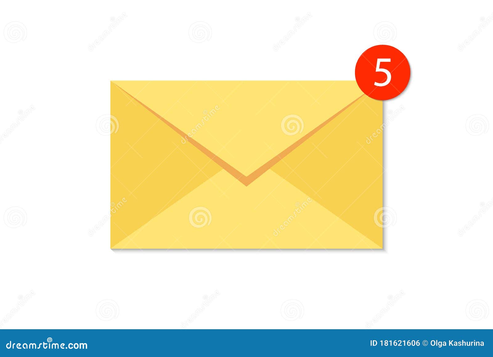 New Incoming Messages Icon with Notification. Envelope with Incoming ...