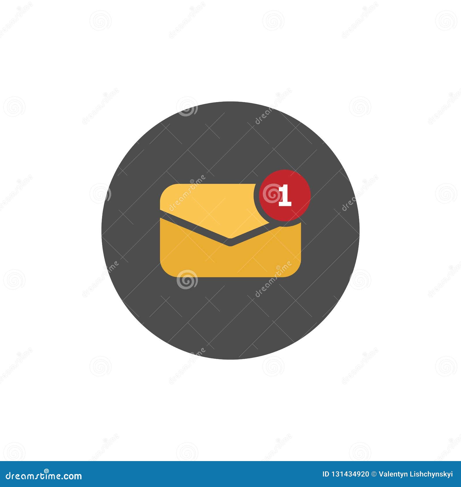 New Incoming Messages Icon with Notification. Envelope with Incoming ...
