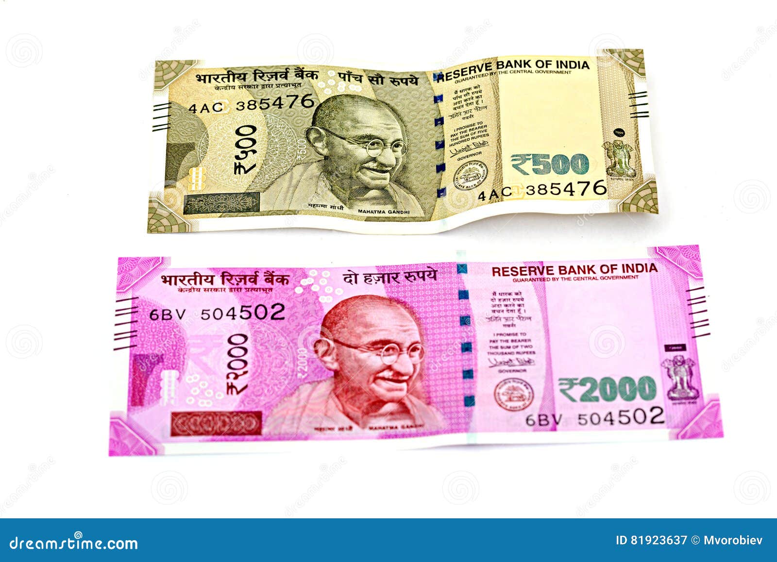 New Indian 500 and 2000 Bank Notes Stock Image - Image of bill ...