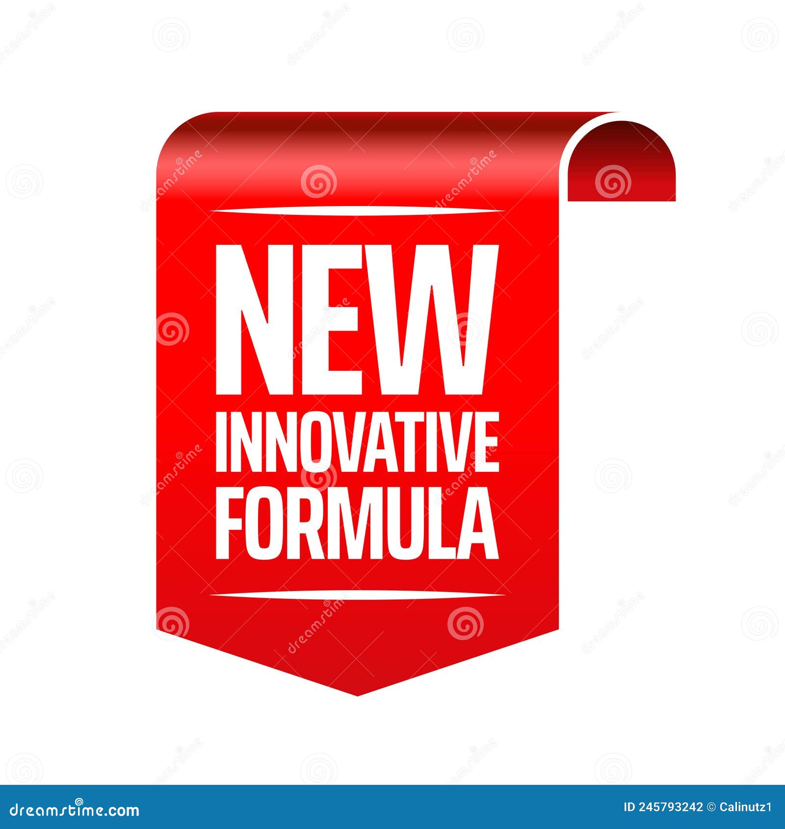 New Innovative and Improved Formula Product Label Packaging Vector Icon ...