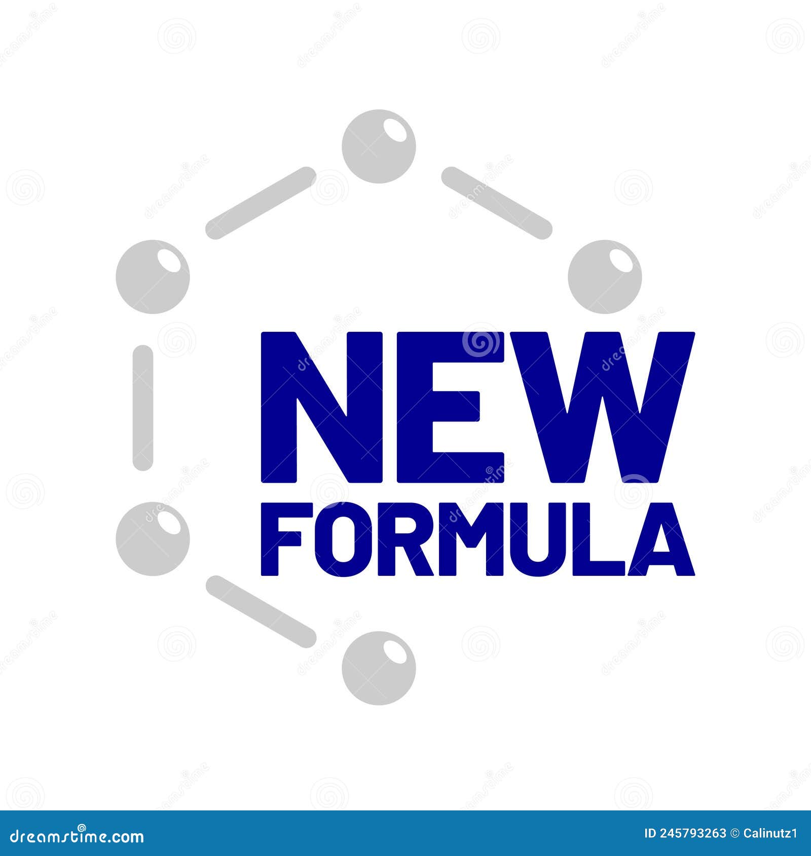 New Innovative and Improved Formula Product Label Packaging Vector Icon ...