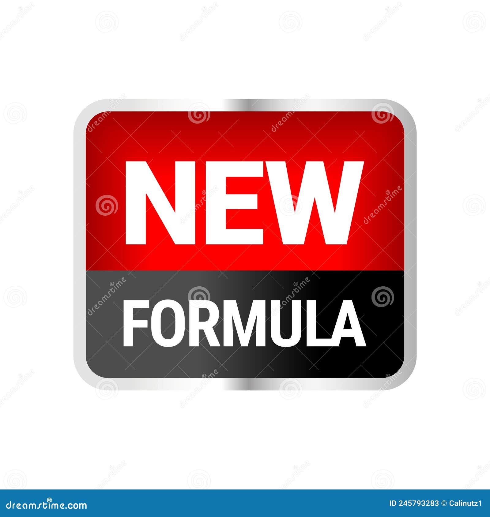 New Innovative and Improved Formula Product Label Packaging Vector Icon ...