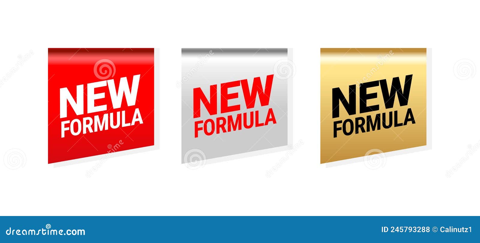New Innovative and Improved Formula Product Label Packaging Vector Icon ...