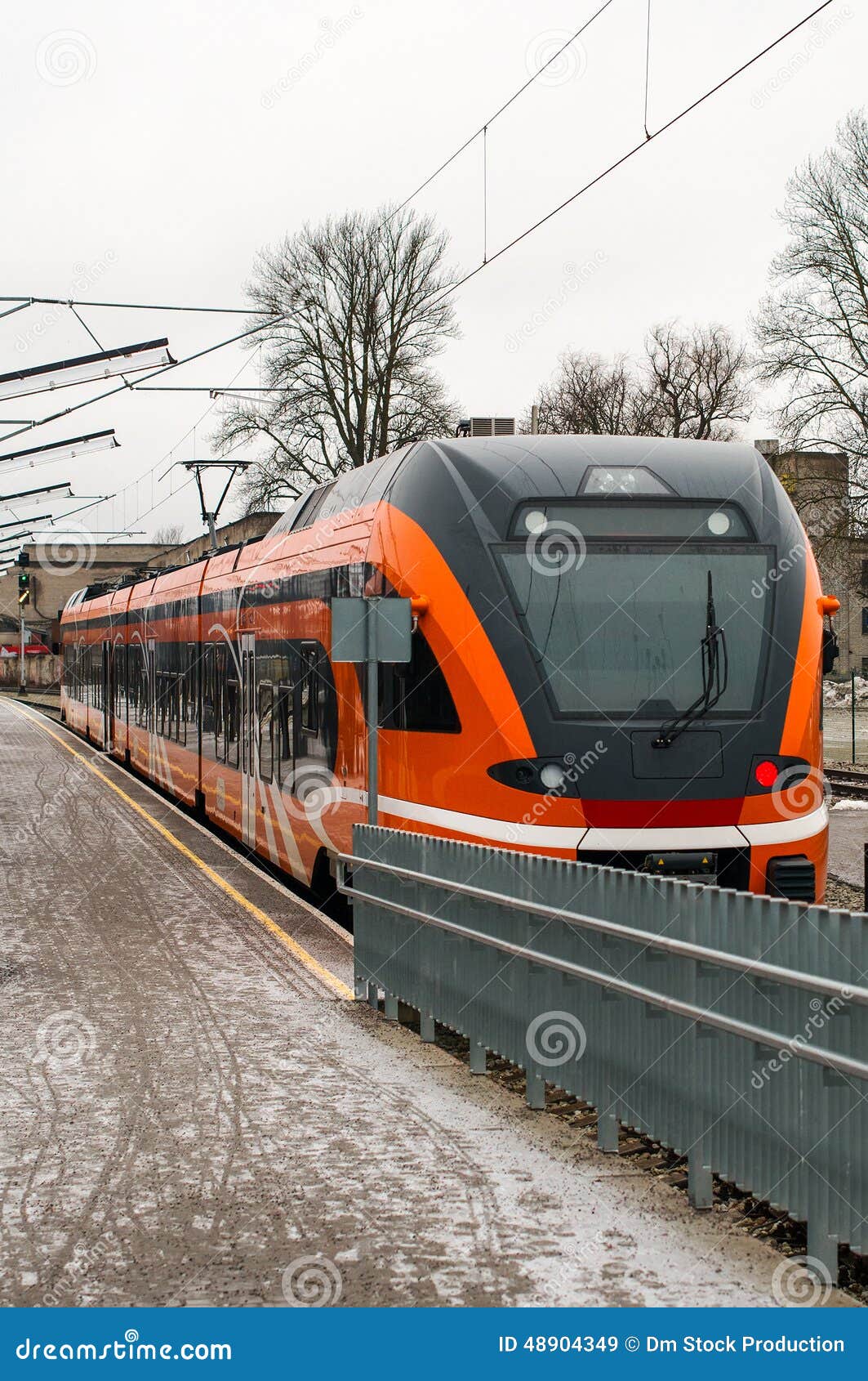 New Innovative Modern Train. Stock Image - Image of engine, arrival ...
