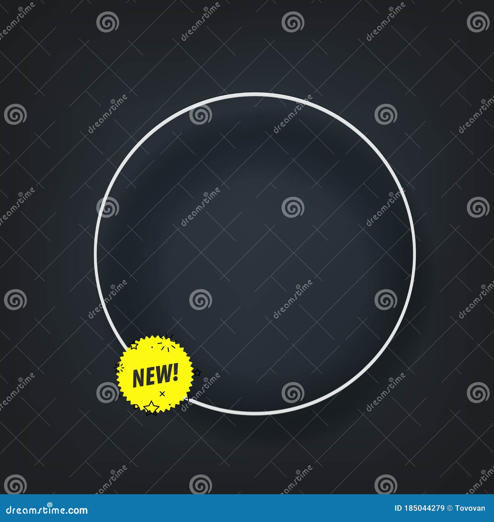 New Inscription. Banner Vector Template Stock Vector - Illustration of ...