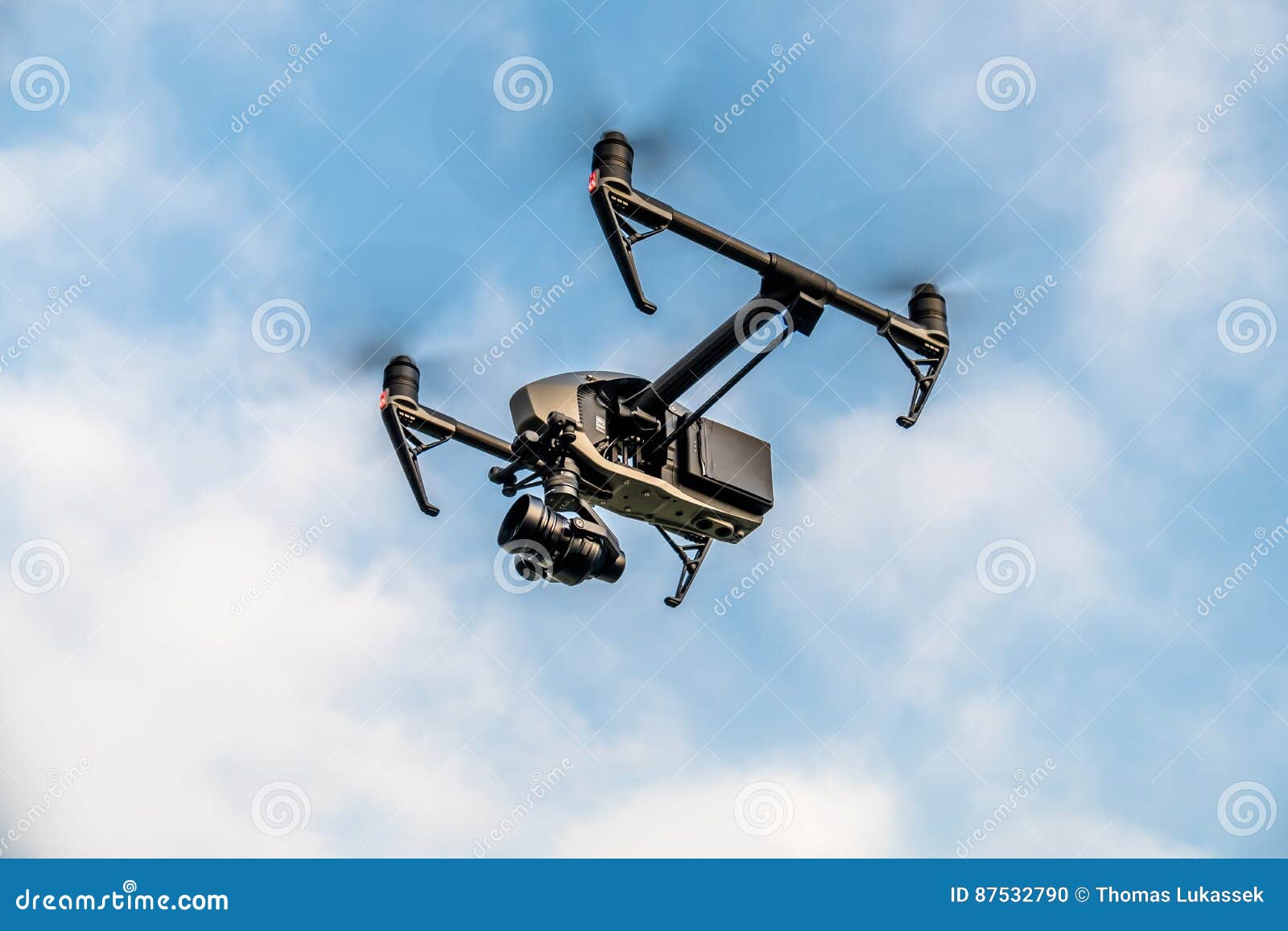 The New Inspire Two Flying in the Blue Sky Editorial Image - Image of ...