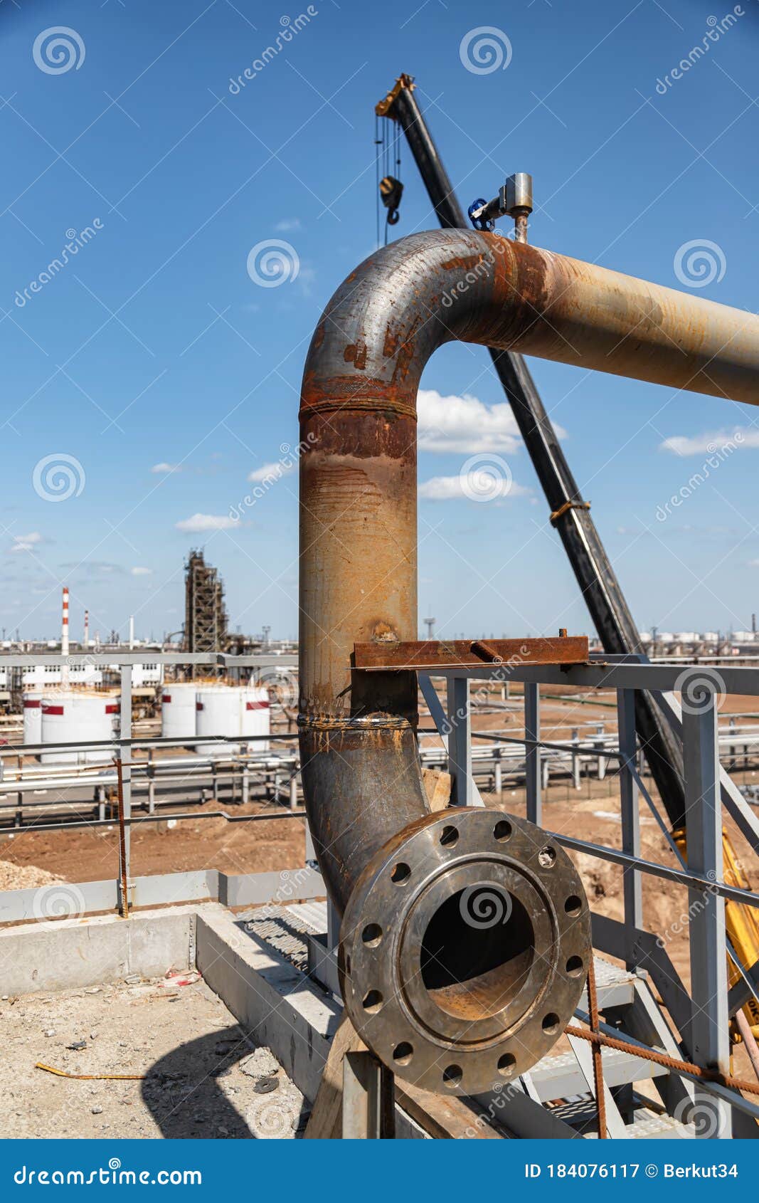 New Installed Process Pipelines with Installed Shut Off Valves Stock ...