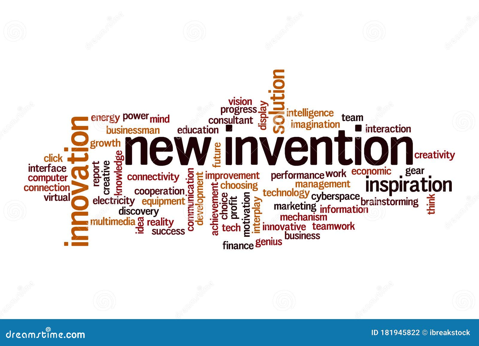 New Invention Word Cloud Concept Stock Illustration - Illustration of ...