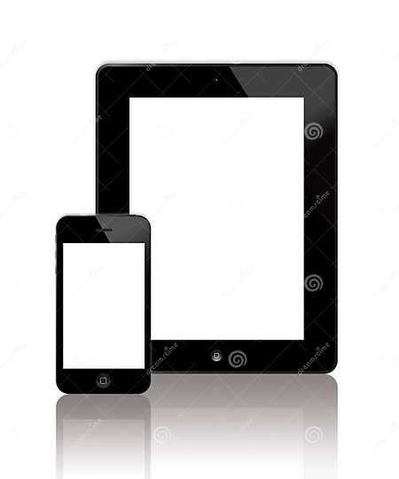 The New iPad and iPhone 5 editorial stock photo. Illustration of ...