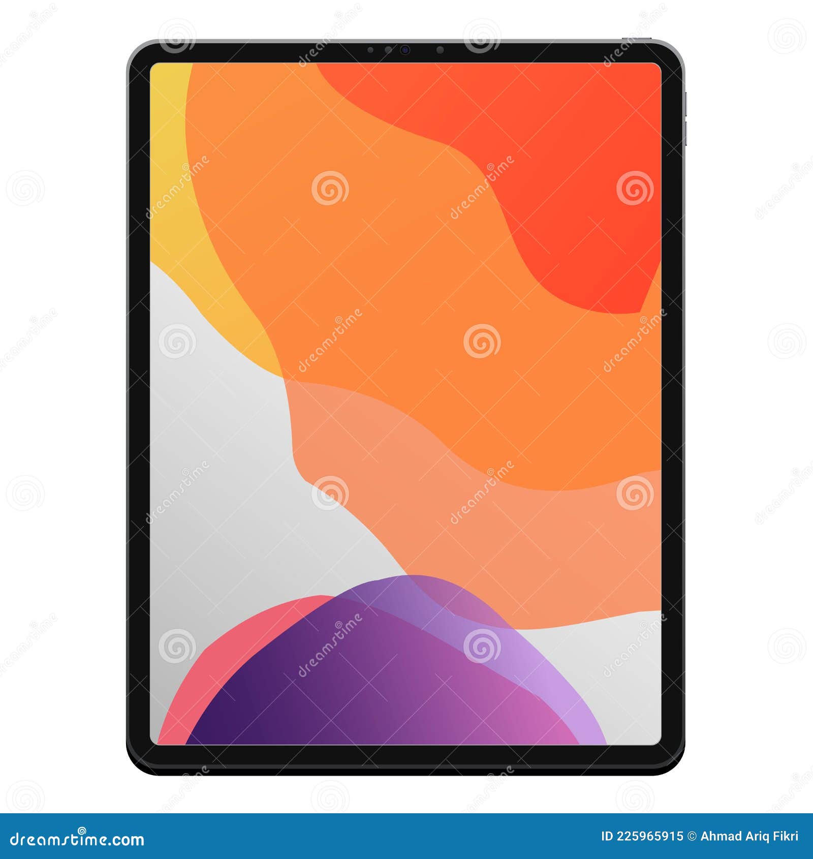 New Ipad Pro. Tablet Pc, Mobile Device. Multi-touch Gadget. Template ...
