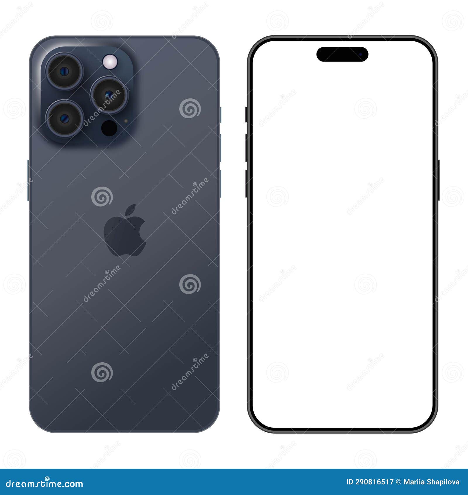 New IPhone 15 Pro Blue Titanium Phone Editorial Photography ...