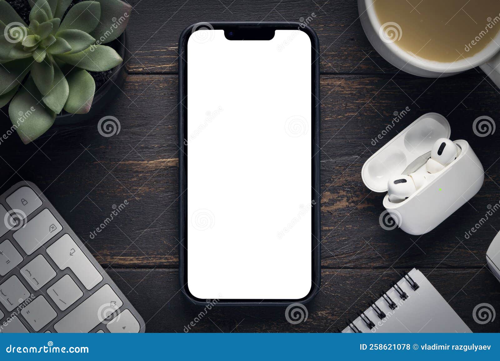 The New IPhone 14 Pro Max with an Empty White Screen Copy Space Mockup ...