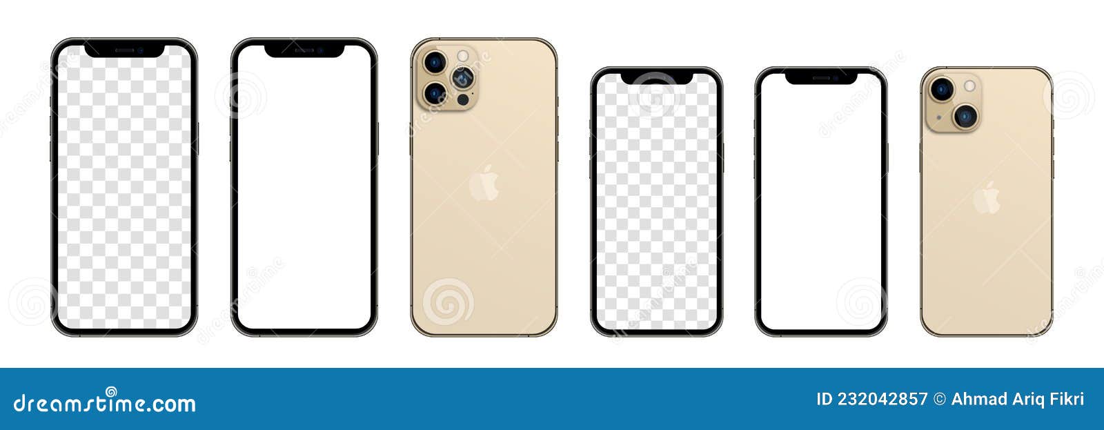 New IPhone 13, Pro Max, Mini Mock-up. Vector Realistic Iphone Screen ...