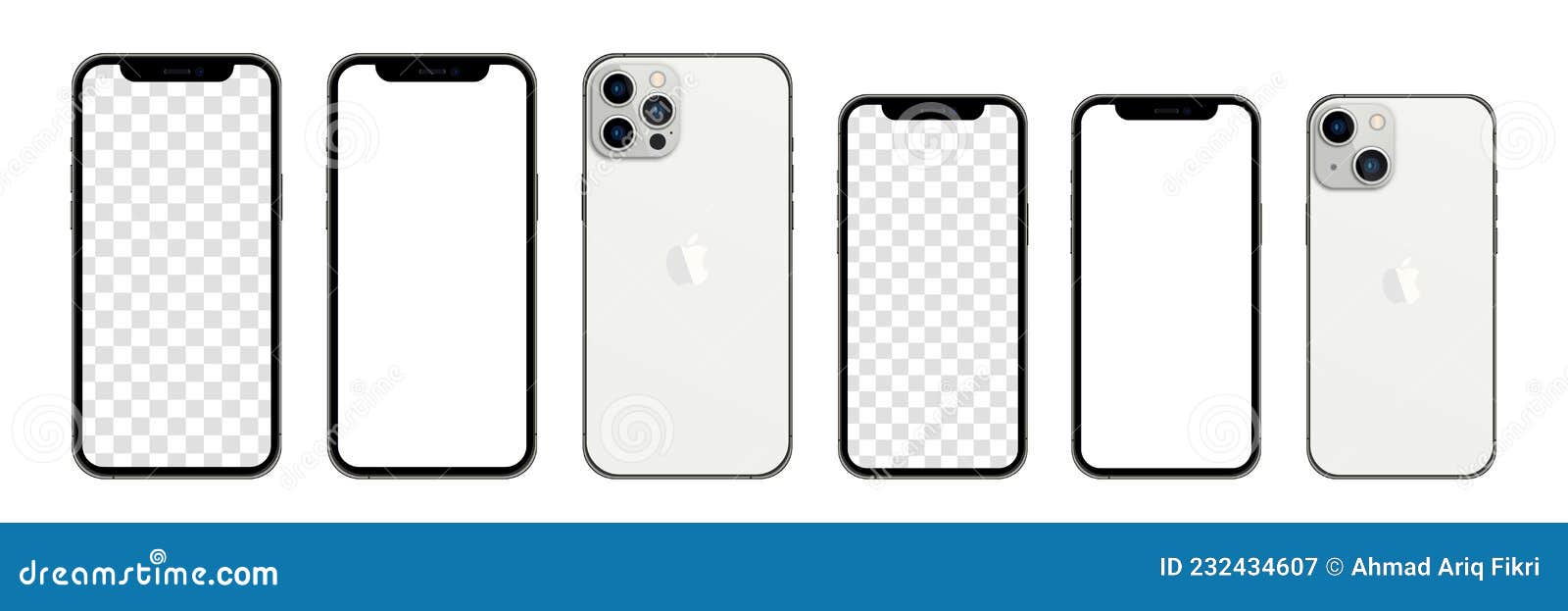 New IPhone 13, Pro Max, Mini Mock-up. Vector Realistic Iphone Screen ...