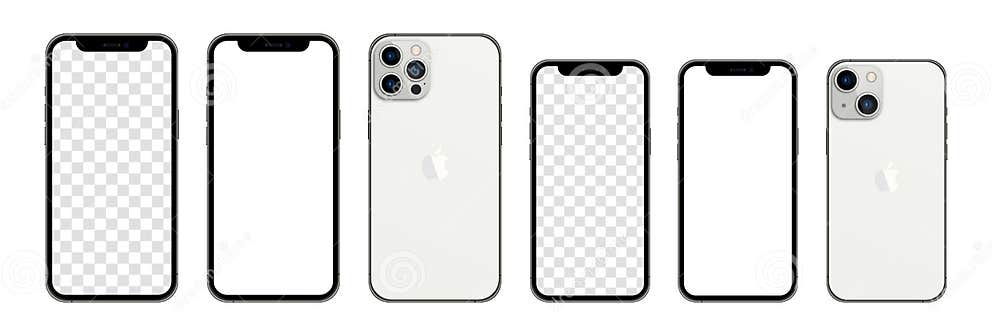 New IPhone 13, Pro Max, Mini Mock-up. Vector Realistic Iphone Screen ...