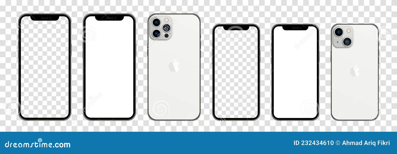 New IPhone 13, Pro Max, Mini Mock-up. Vector Realistic Iphone Screen ...