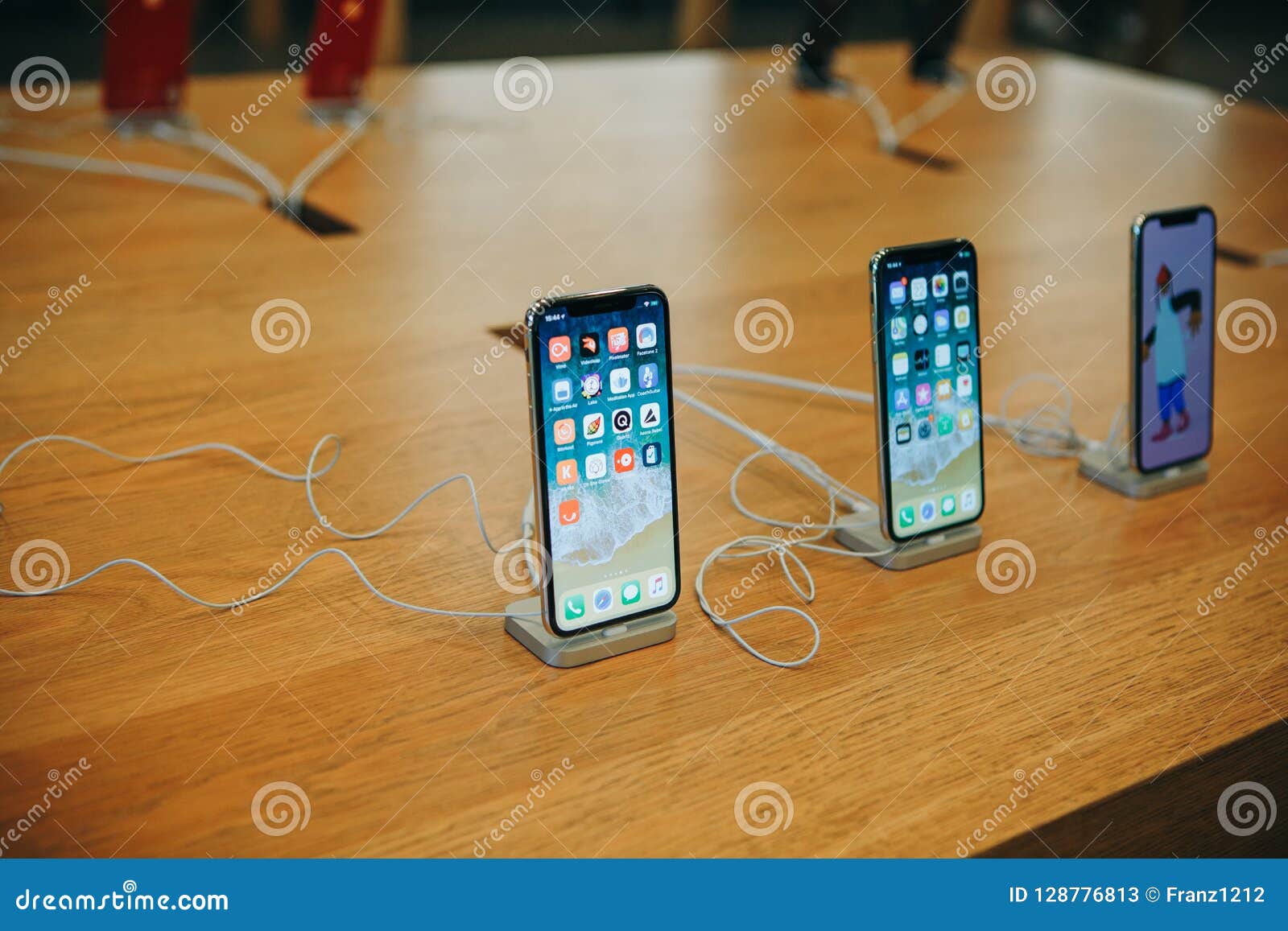 New IPhone X Stand in a Row and Sold in the Official Apple Store in ...