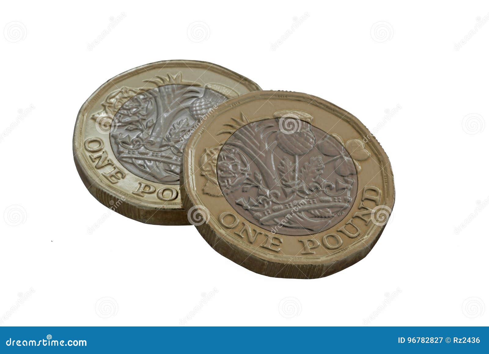 New Issue One Pound Sterling Bi Colour Coins Editorial Photography ...