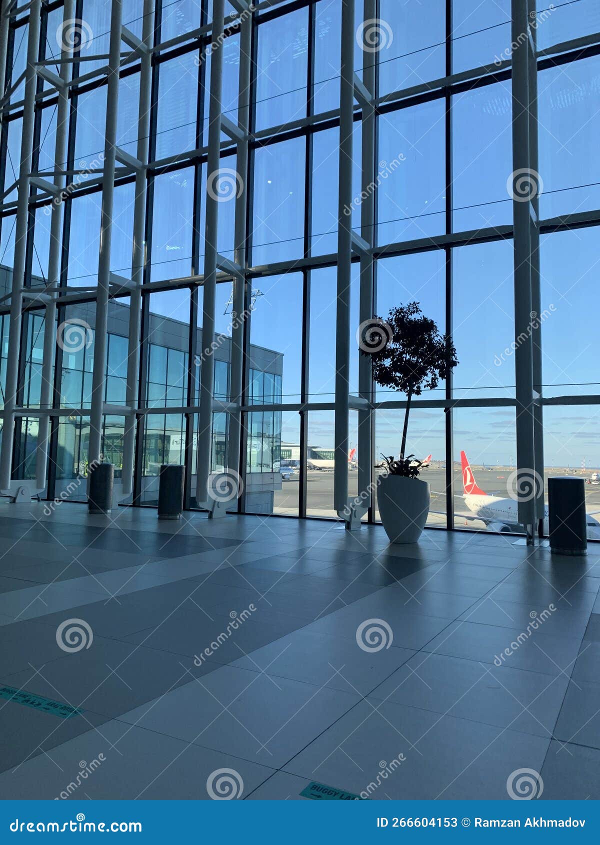 New Istanbul Airport in Summer Editorial Stock Photo - Image of window ...