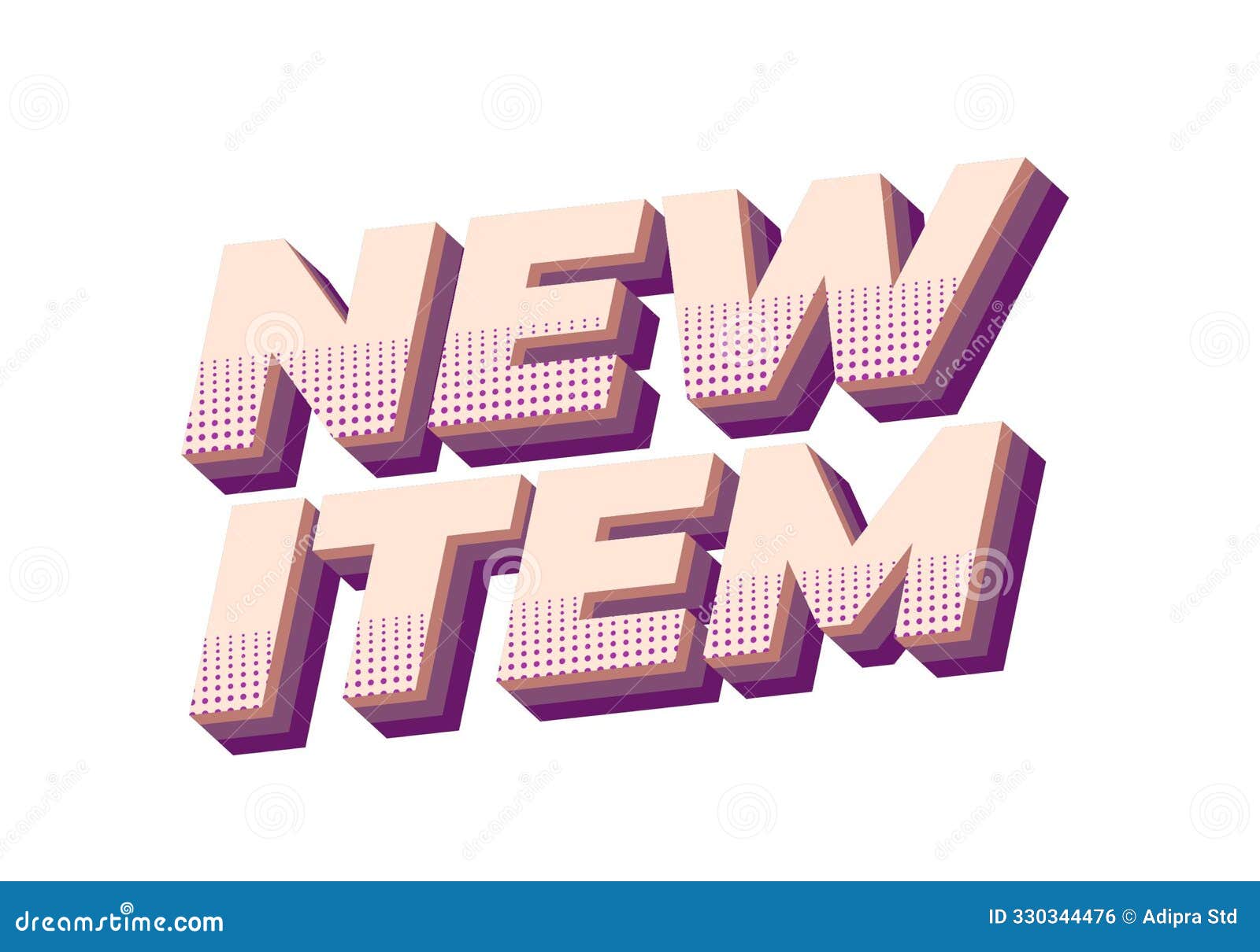 New Item. Text Effect in 3D Style for Print Ad Purpose Stock ...