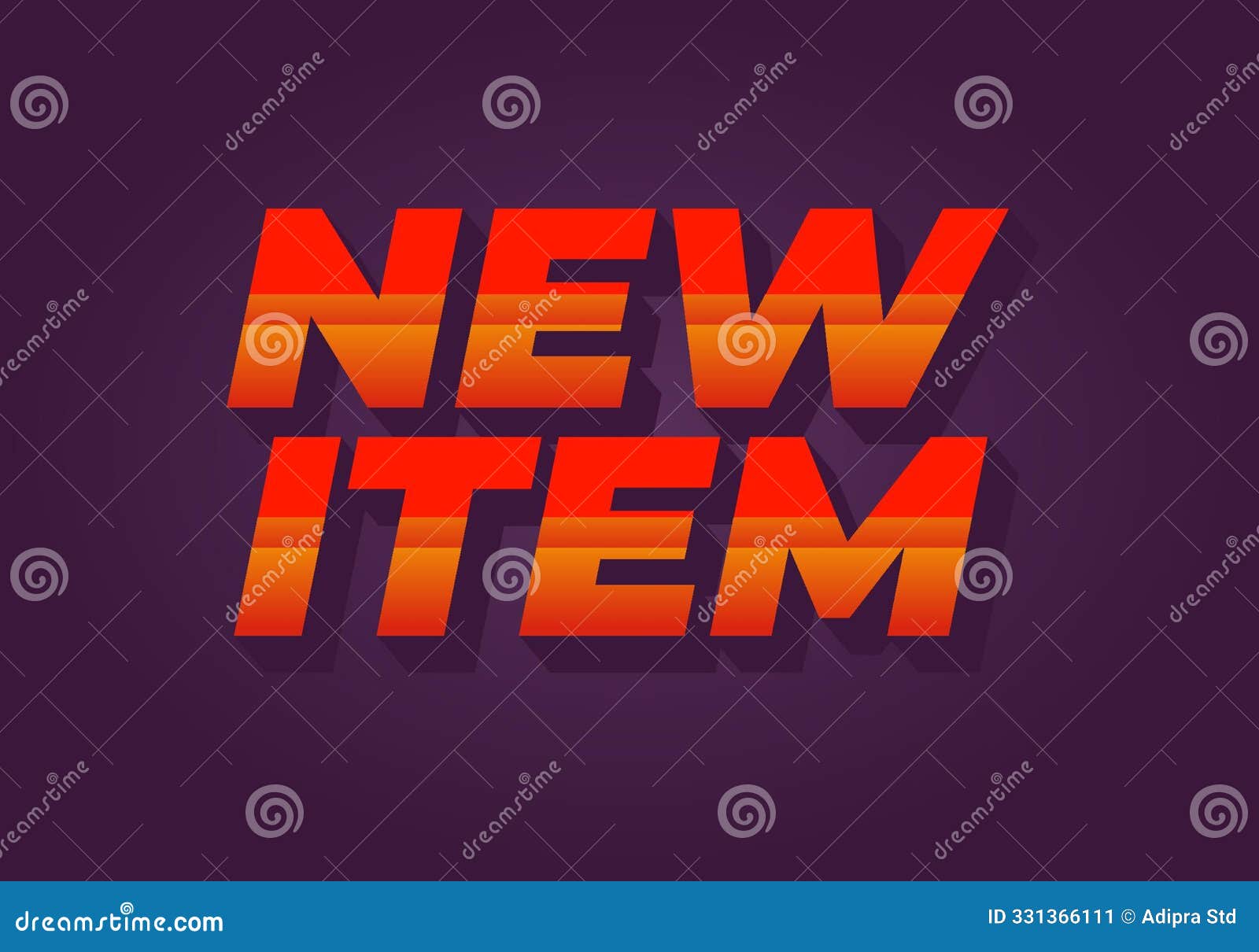 New Item. Text Effect in 3D Style for Print Ad Purpose Stock ...