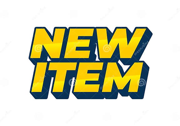 New Item. Text Effect in 3D Style for Print Ad Purpose Stock ...