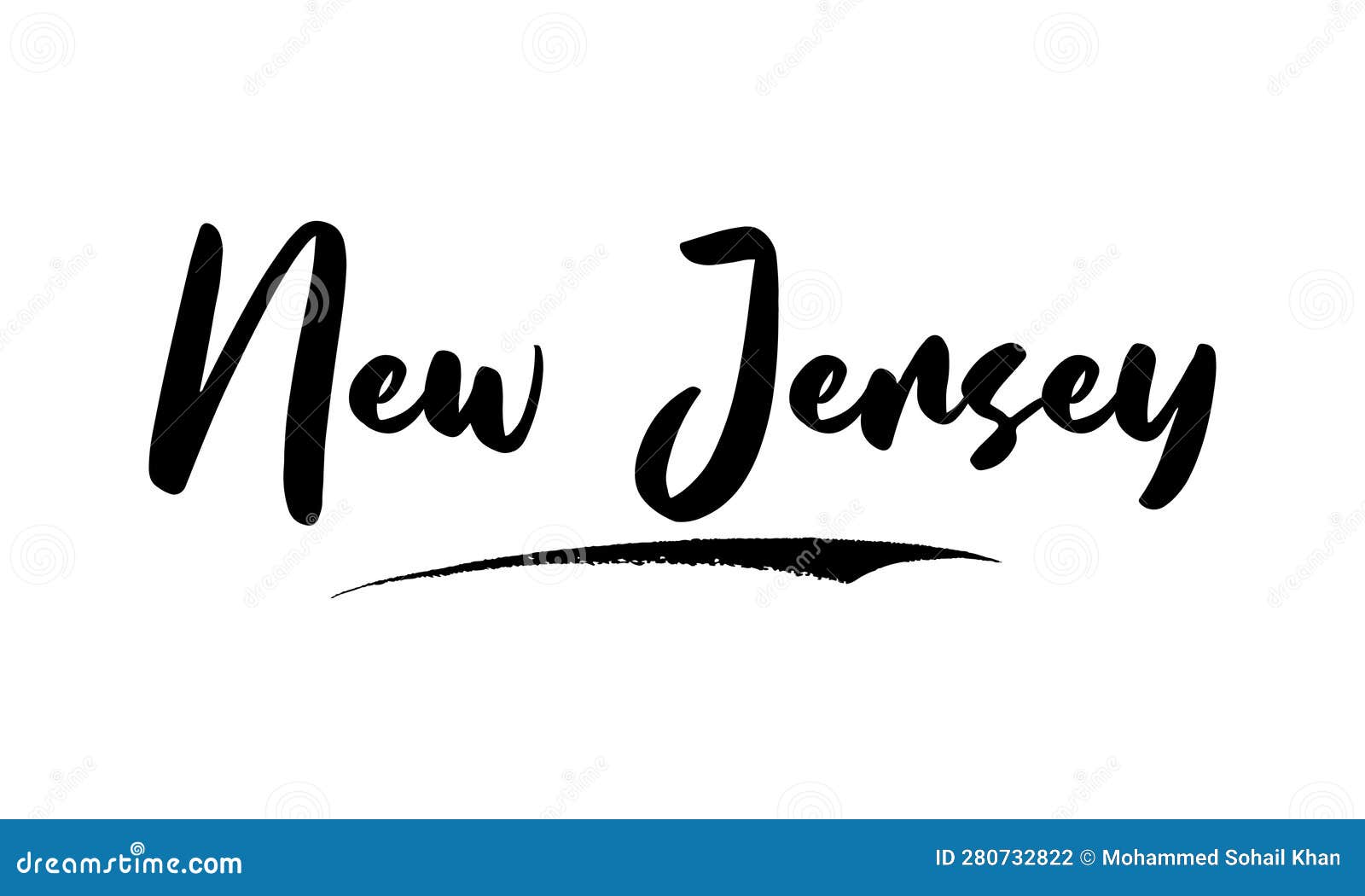 New Jersey Bold Typography Lettering Text Vector Design Quote Stock ...