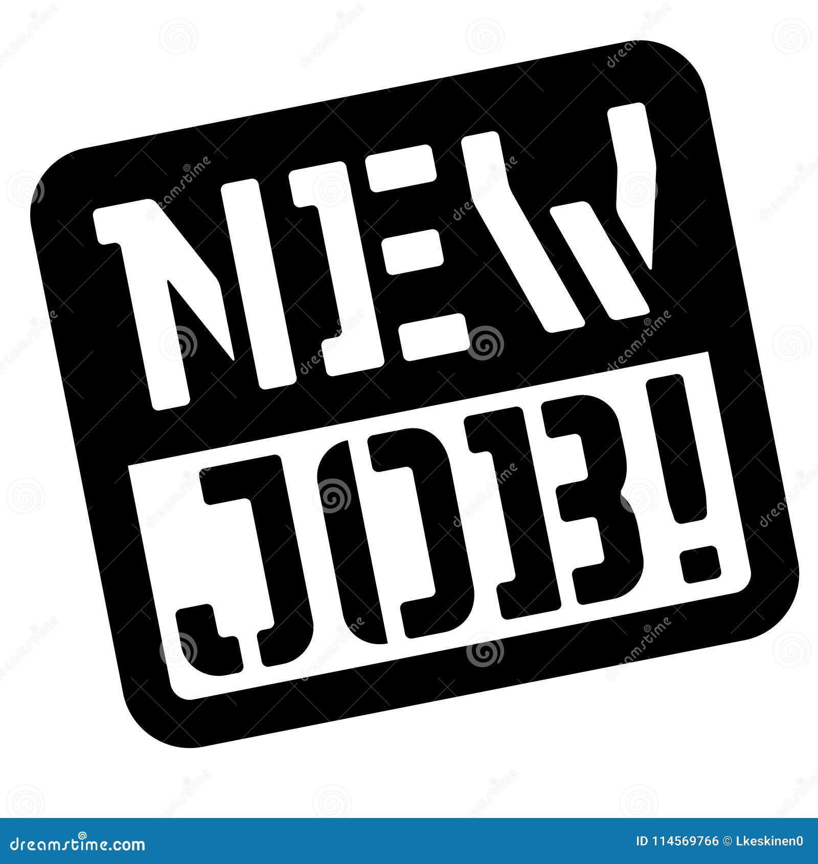 New job stencil stamp stock vector. Illustration of interview - 114569766