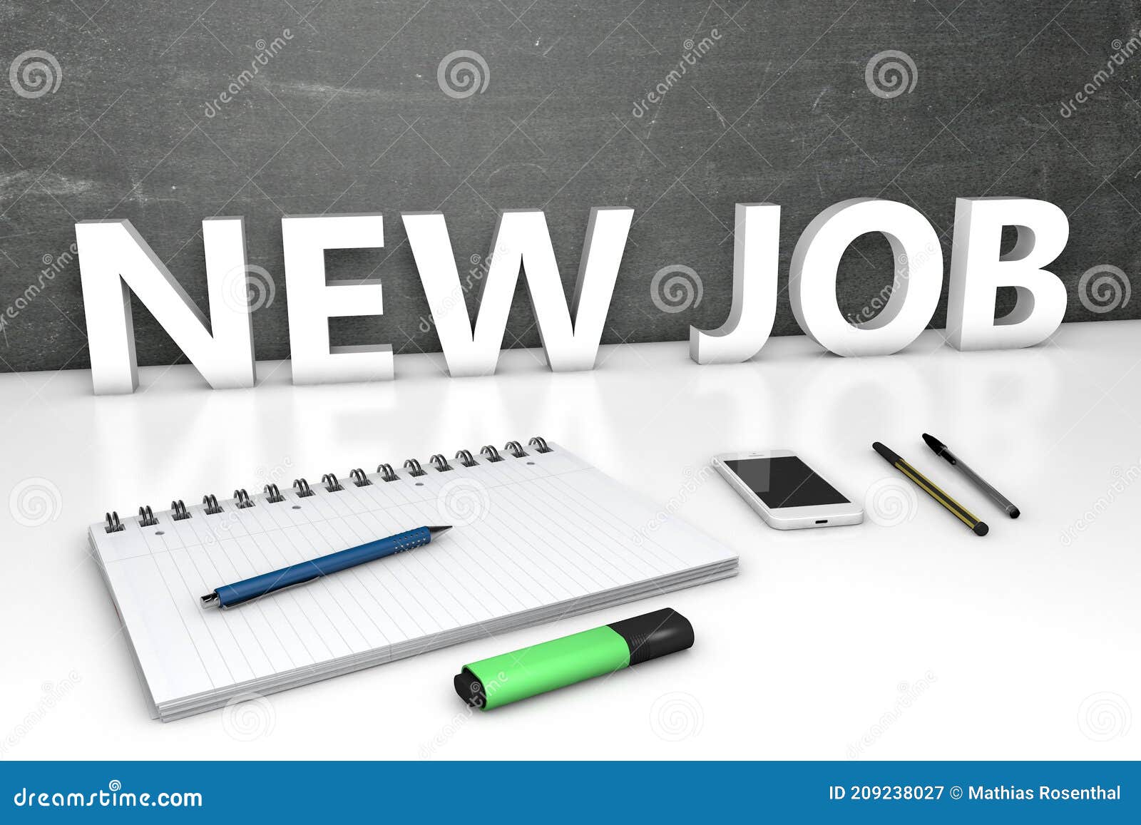 New Job stock illustration. Illustration of change, company - 209238027