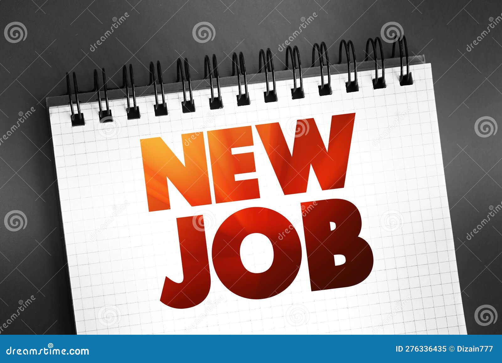 New Job Text on Notepad, Concept Background Stock Image - Image of ...