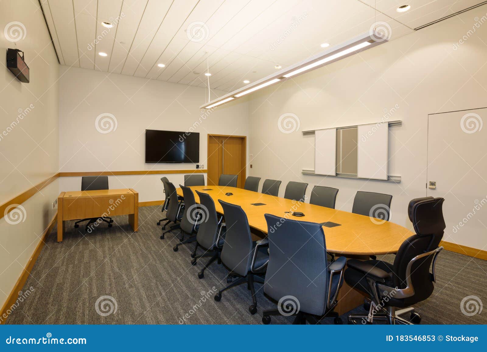 New Jury Deliberation Room in a Modern Courthouse Stock Image - Image ...
