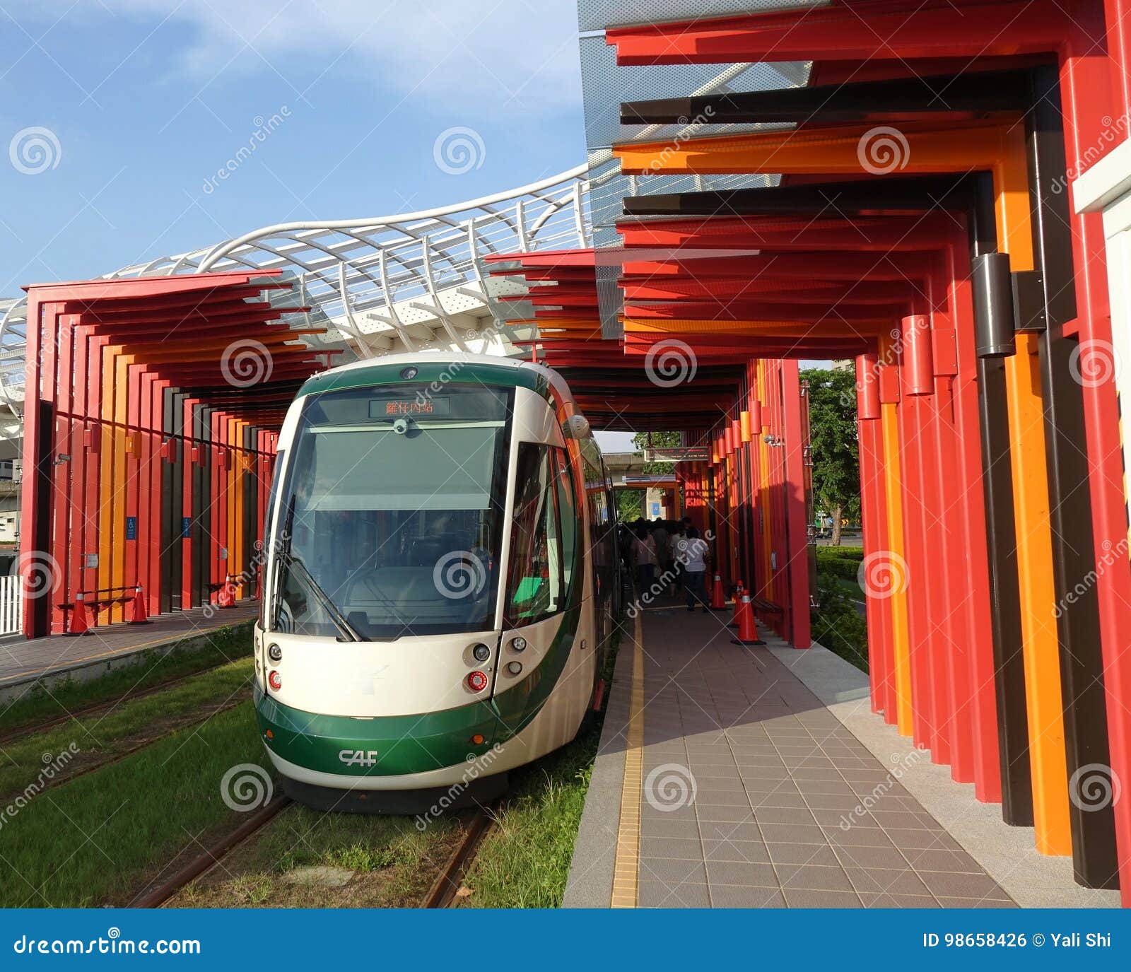 The New Kaohsiung Light Rail Train Editorial Photo - Image of station ...