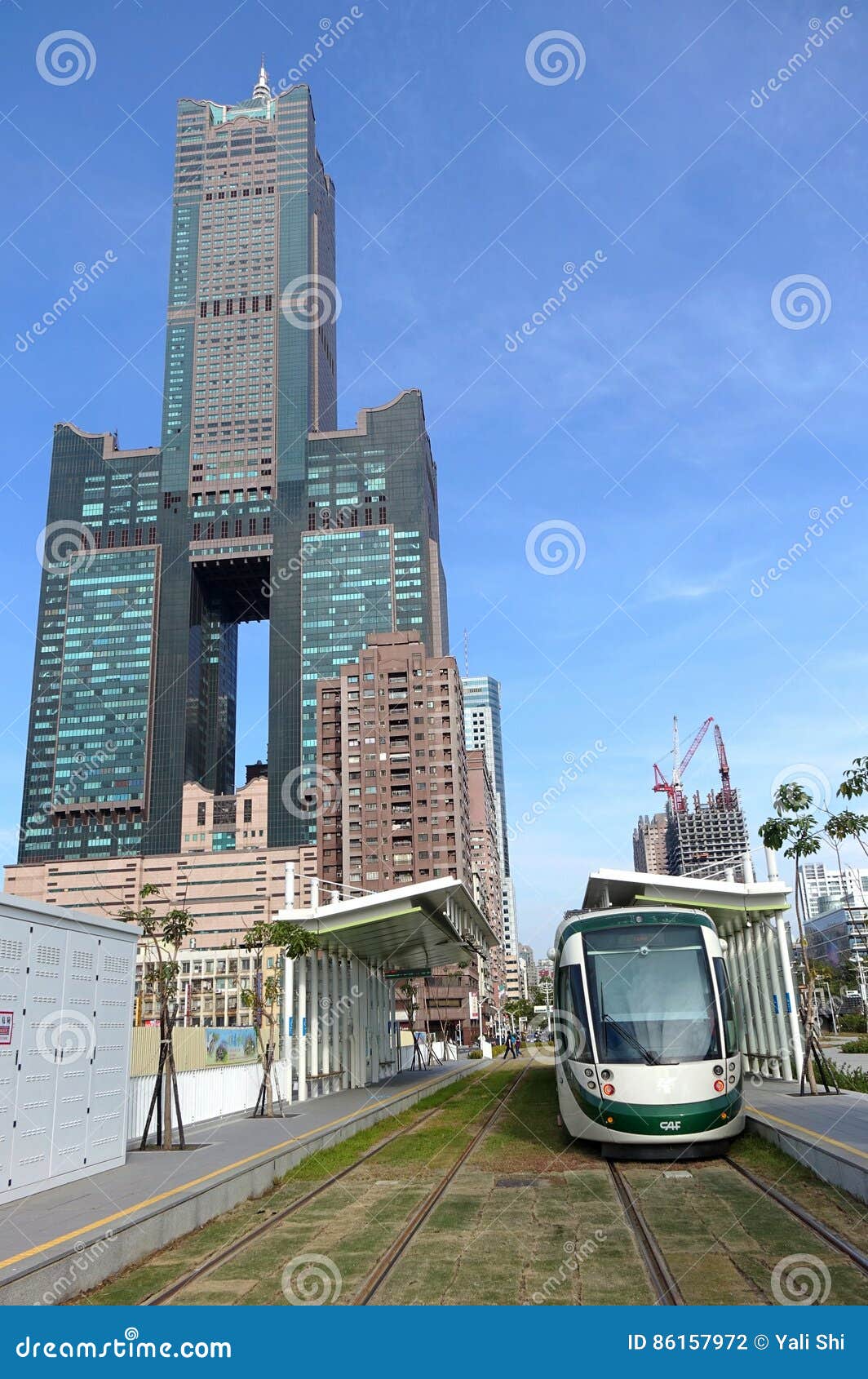 The New Kaohsiung Light Rail Train Editorial Photography - Image of ...