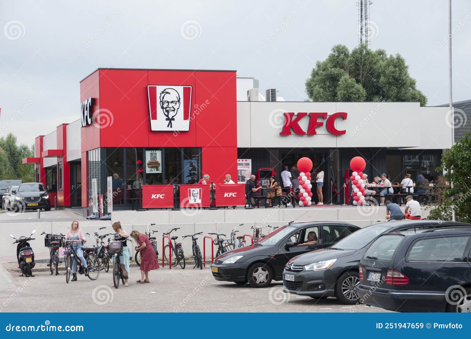 07-12-2022,Leiderdorp,the Netherlands. New KFC Restaurant Opening in ...