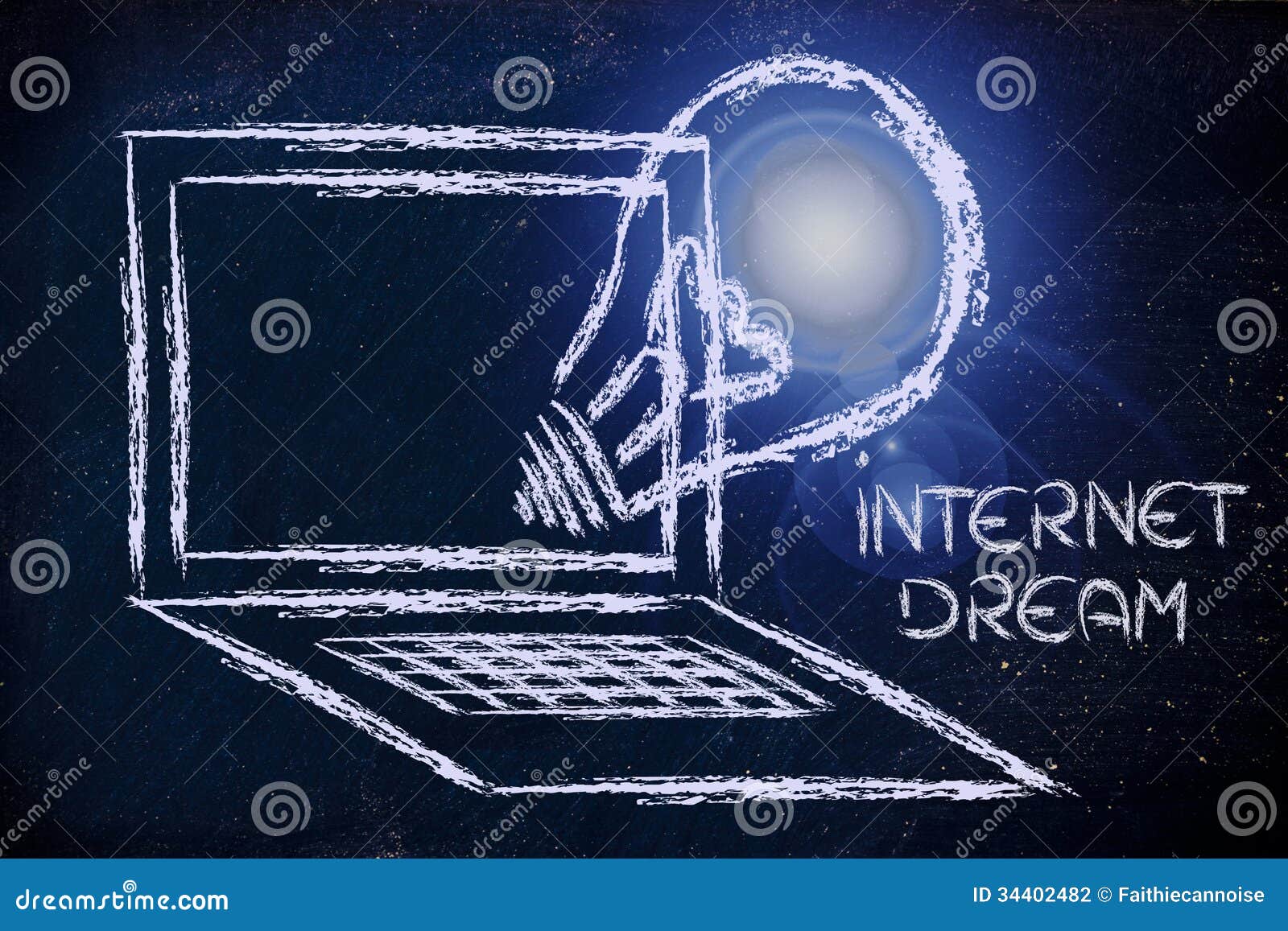 New Kind of Business, the Internet Dream Stock Photo - Image of ...