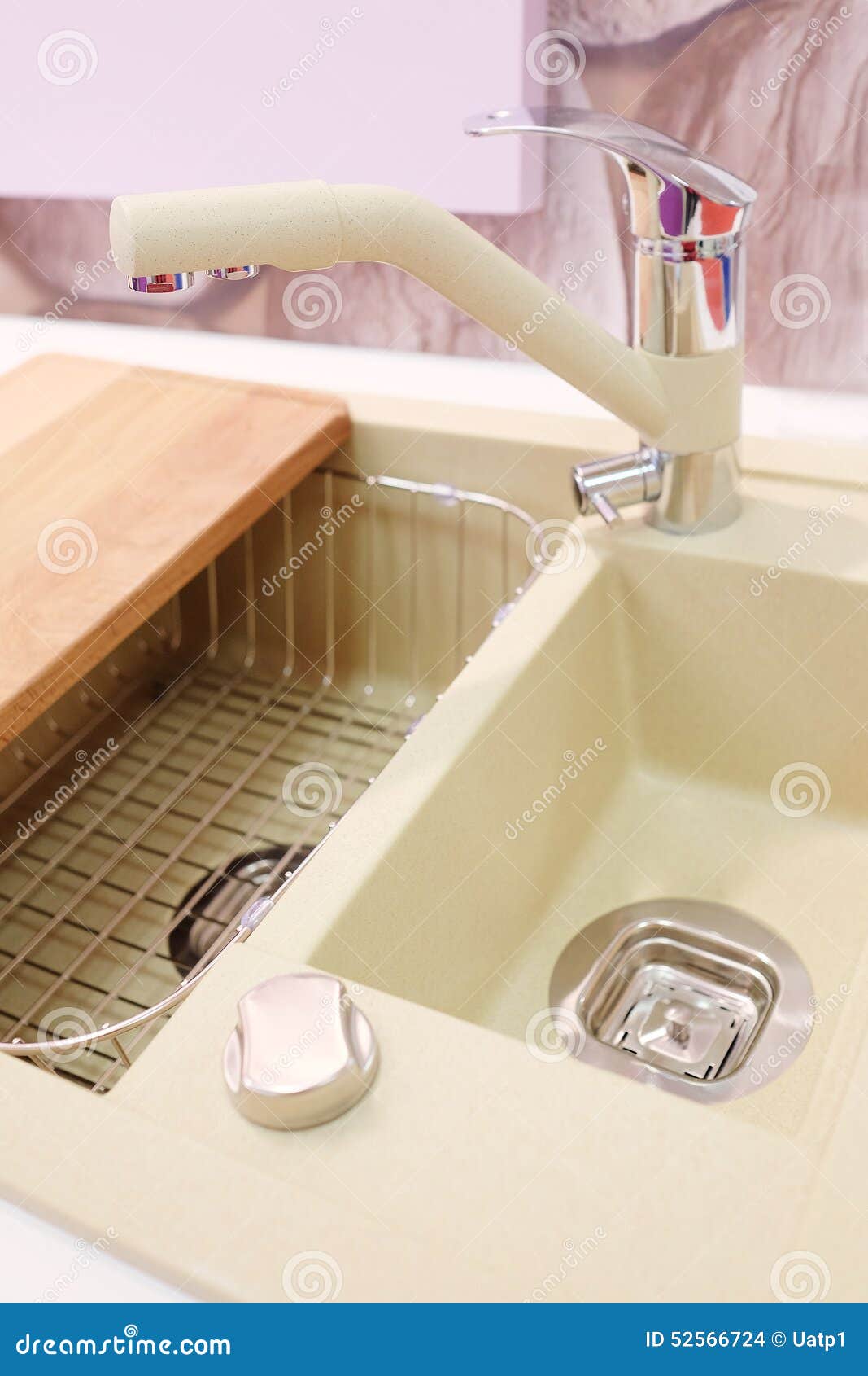 New kitchen sink stock photo. Image of shiny, bright - 52566724