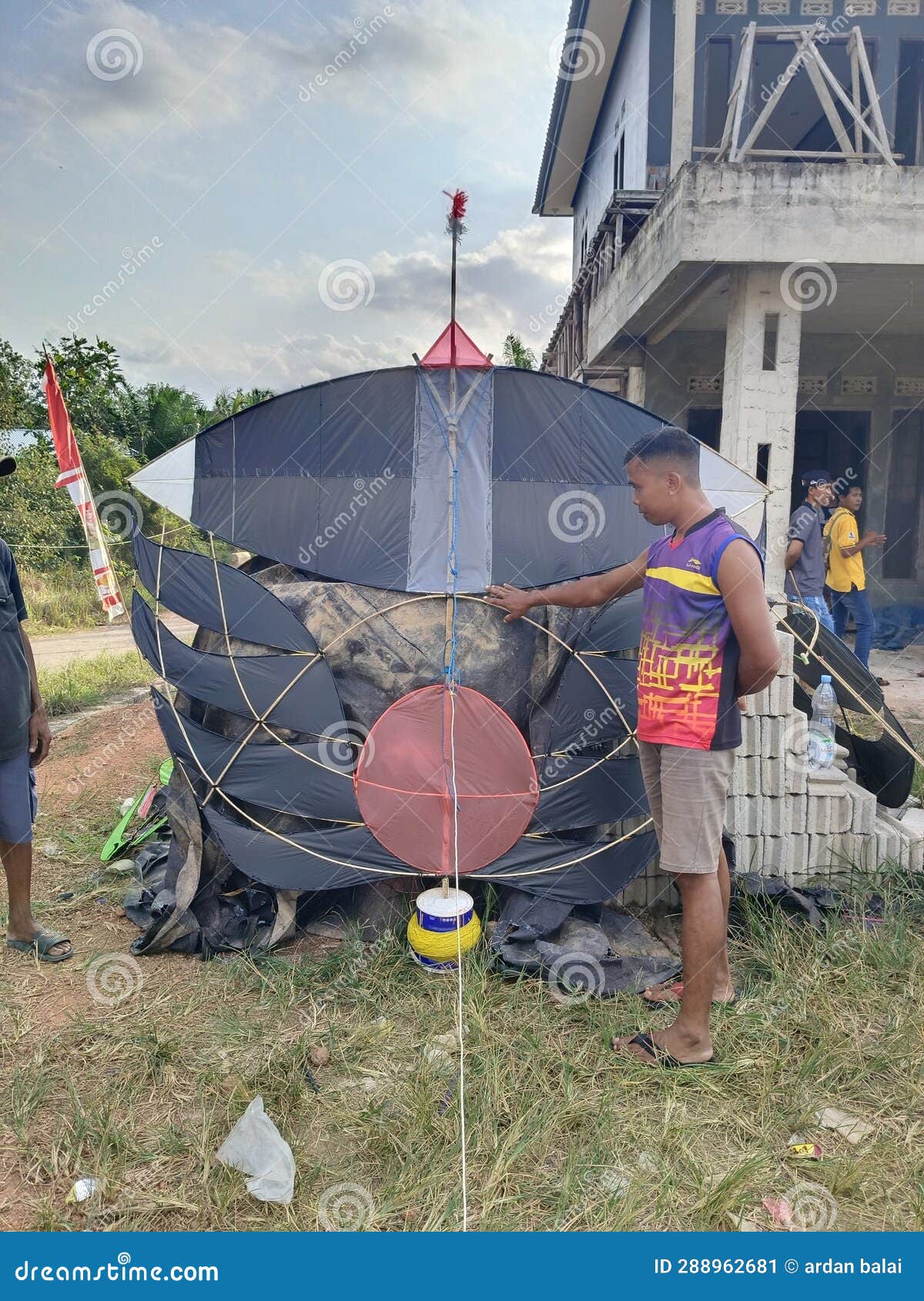 The New Kite is Ready To Fly Editorial Photo - Image of kite, realeas ...