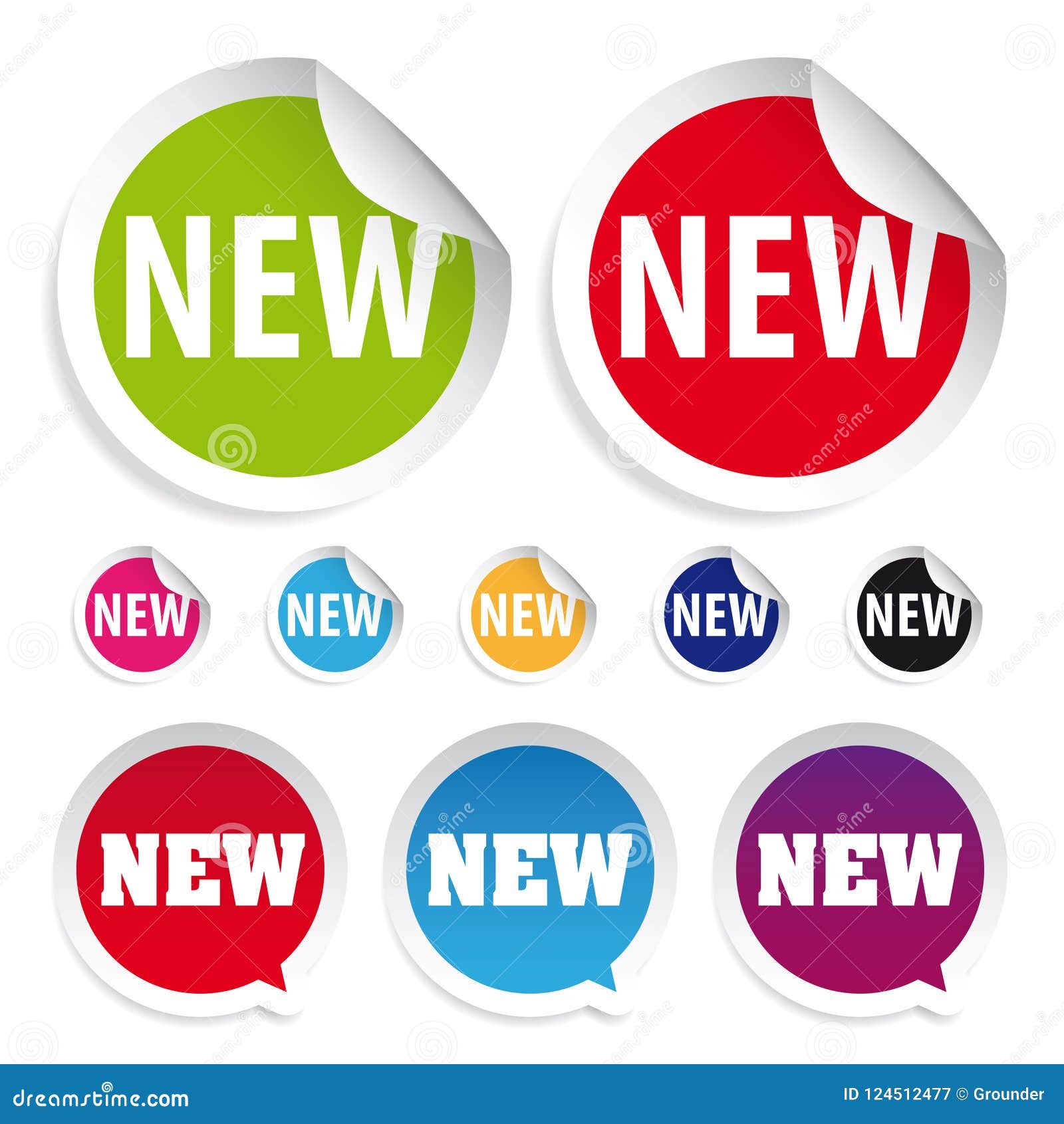 New label sticker set stock illustration. Illustration of symbol ...