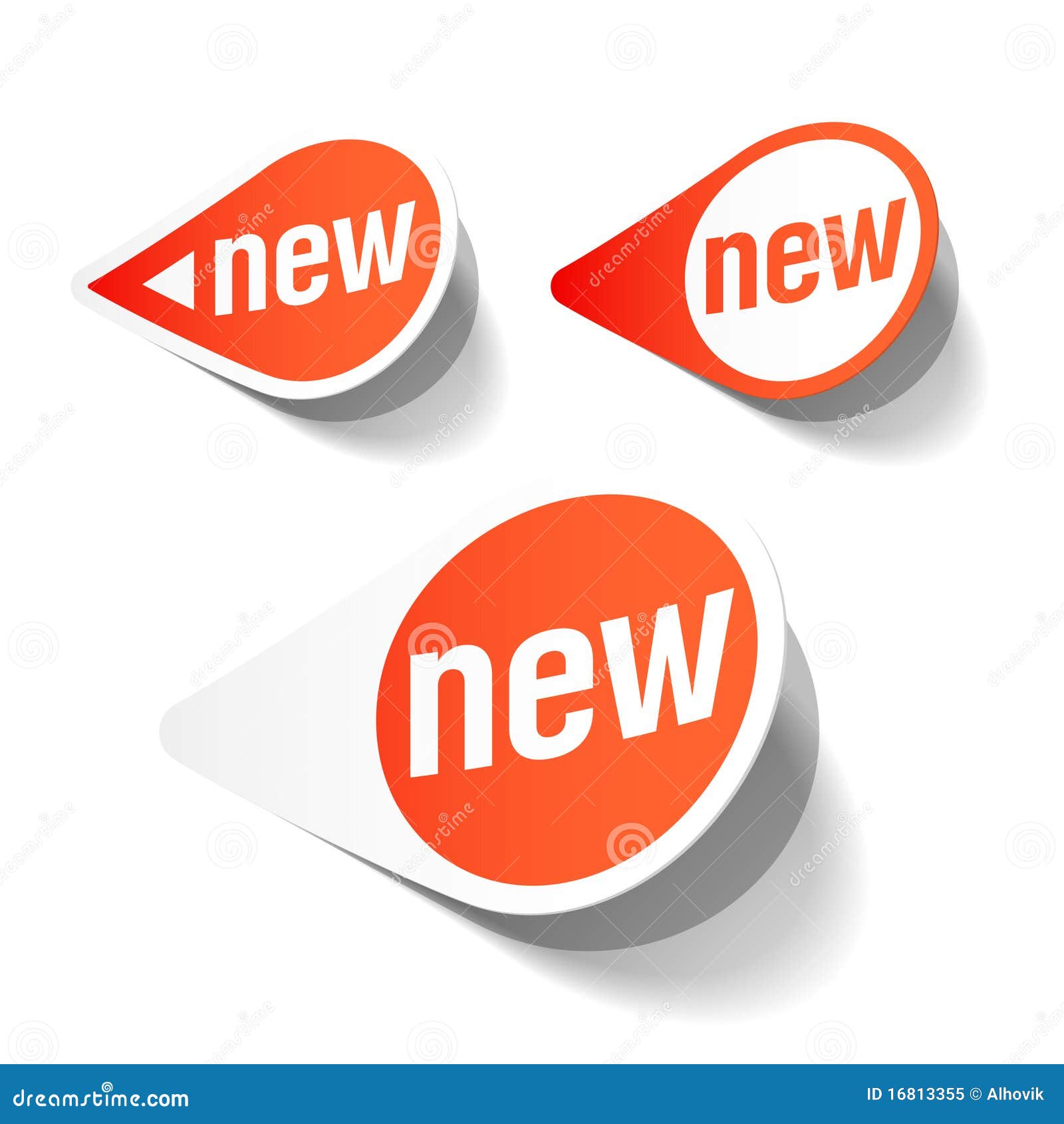 New labels stock vector. Illustration of modern, retail - 16813355