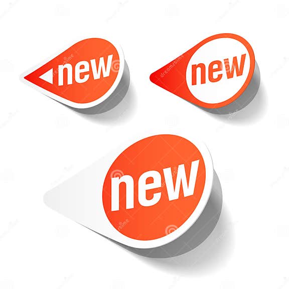 New labels stock vector. Illustration of modern, retail - 16813355